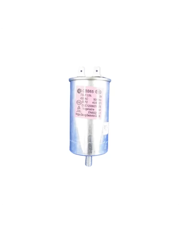 CAPACITOR 7,5 MF METAL CBB65 - Servicio técnico a domicilio